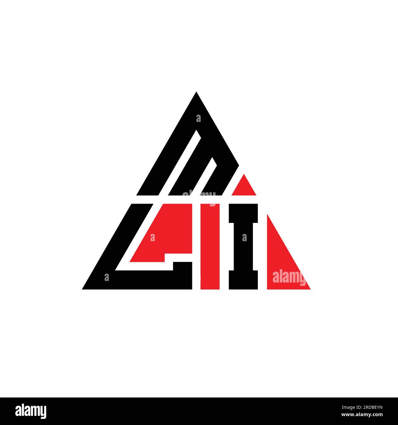 MLI triangle letter logo design with triangle shape. MLI triangle logo ...