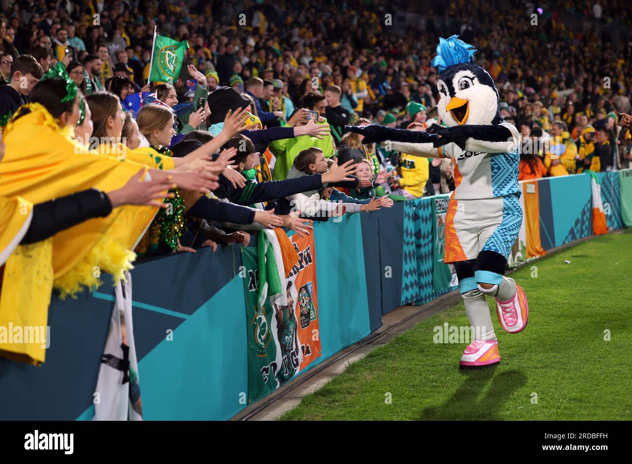 Tazuni, mascot of the FIFA Women's World Cup 2023 during the Group B ...