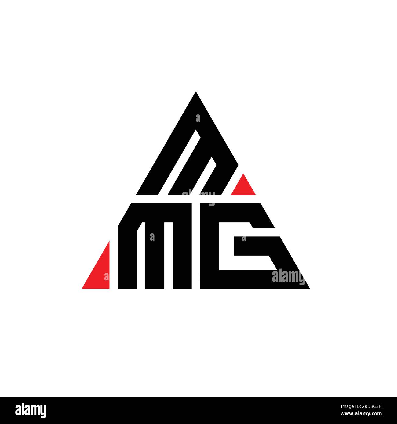 MMG triangle letter logo design with triangle shape. MMG triangle logo ...