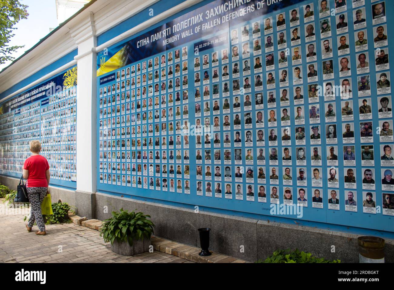 The wall, created in 2014, has been updated over the past decade to ...