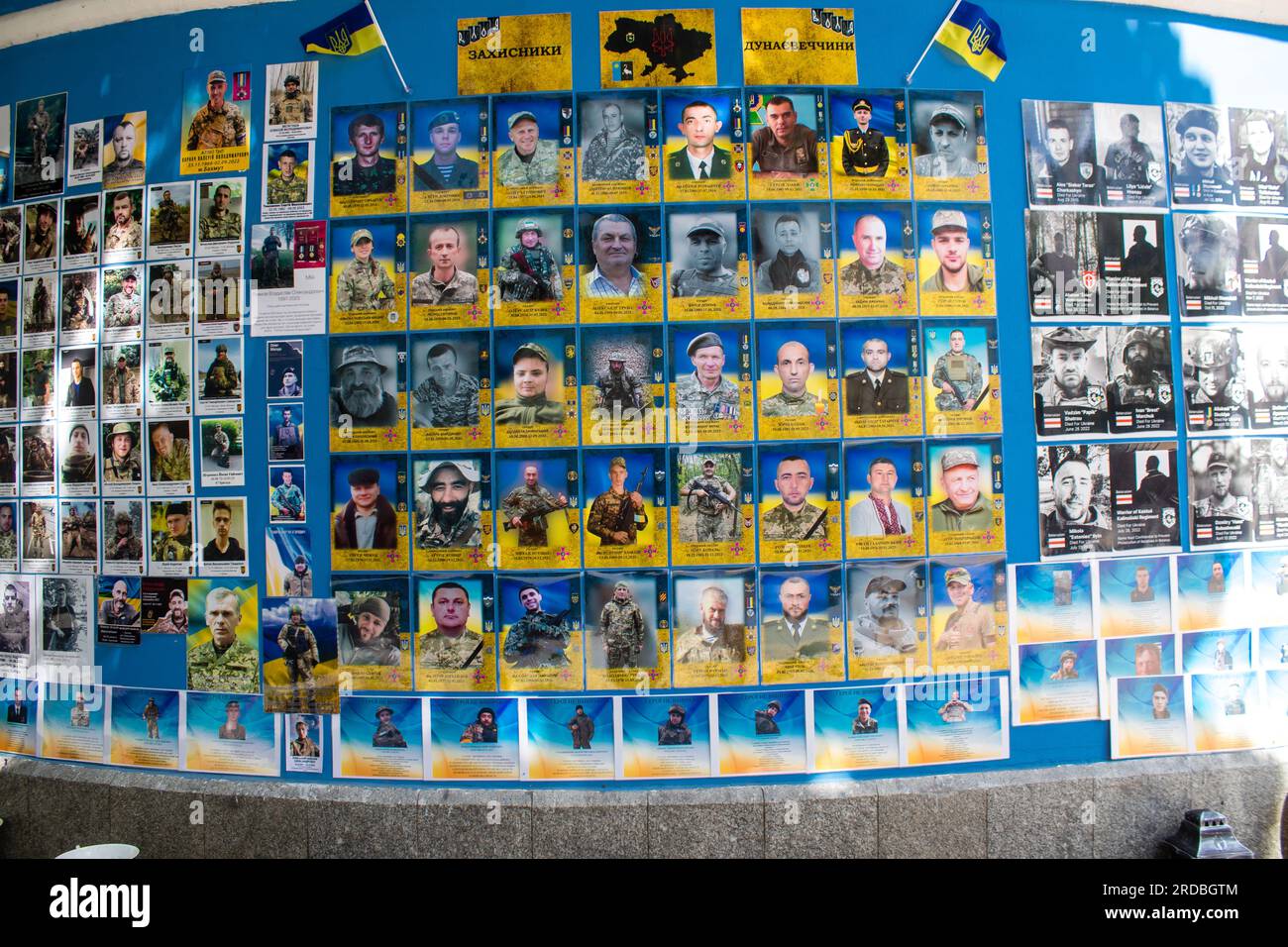 The wall, created in 2014, has been updated over the past decade to ...