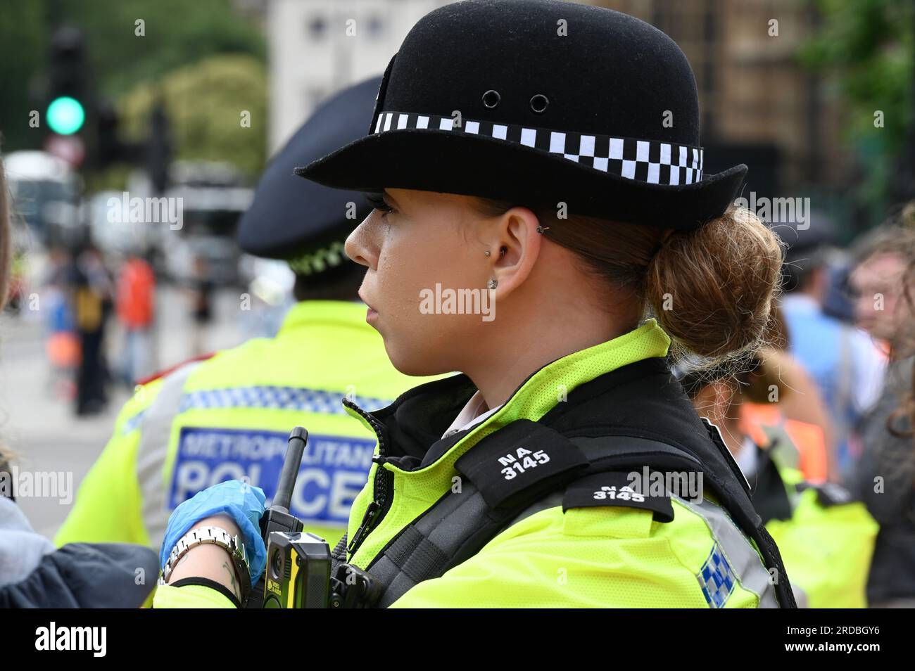 Female Police Officer, Parliament Square, London, UK Stock Photo - Alamy