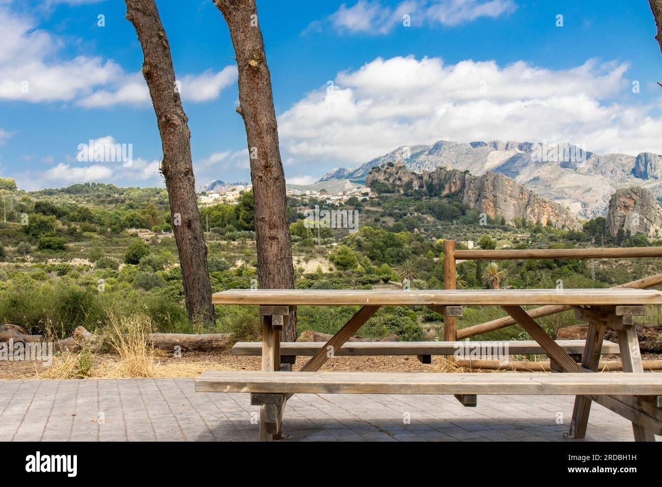 Bench on a mountain hi-res stock photography and images - Alamy