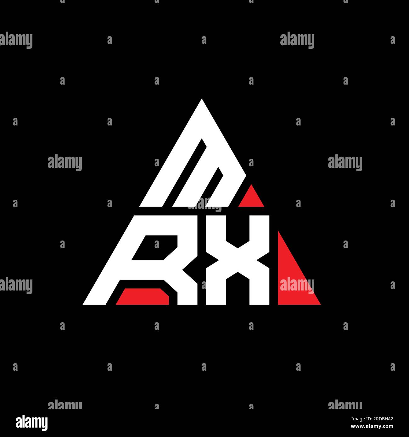 MRX triangle letter logo design with triangle shape. MRX triangle logo ...