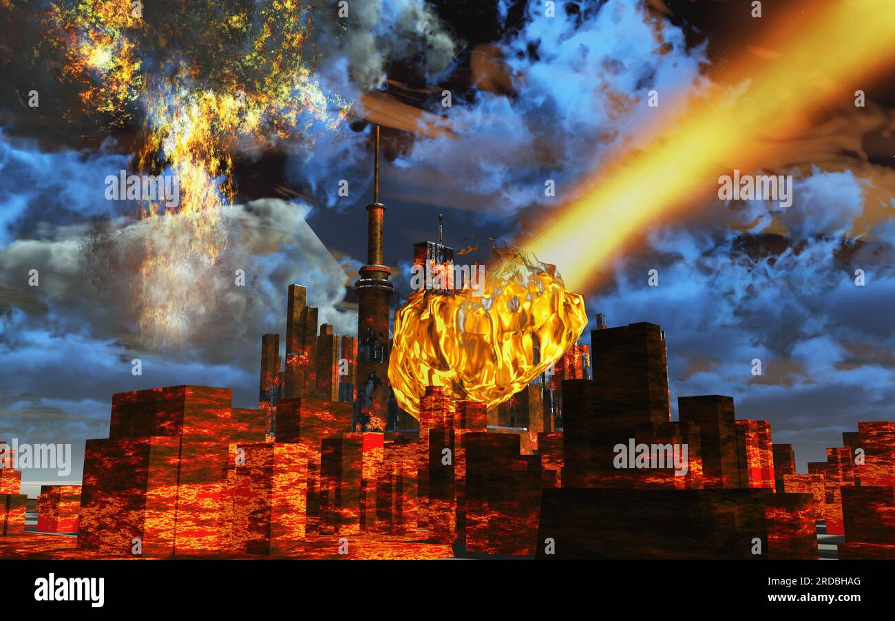 Concept world falling apart hi-res stock photography and images - Alamy