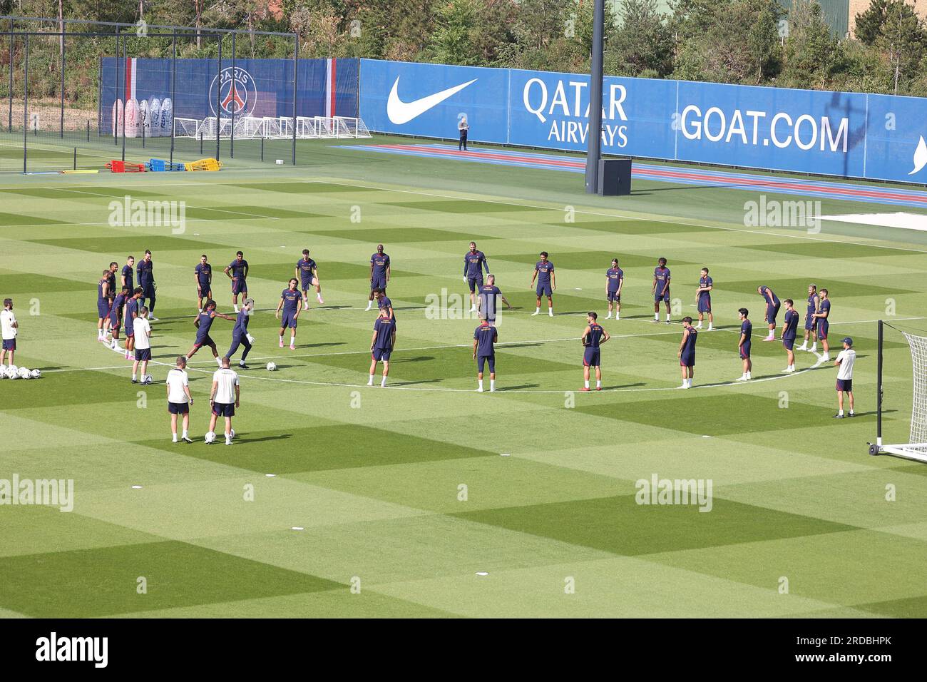 Poissy, France. 20th July, 2023. Paris Saint-Germain Training Session ...