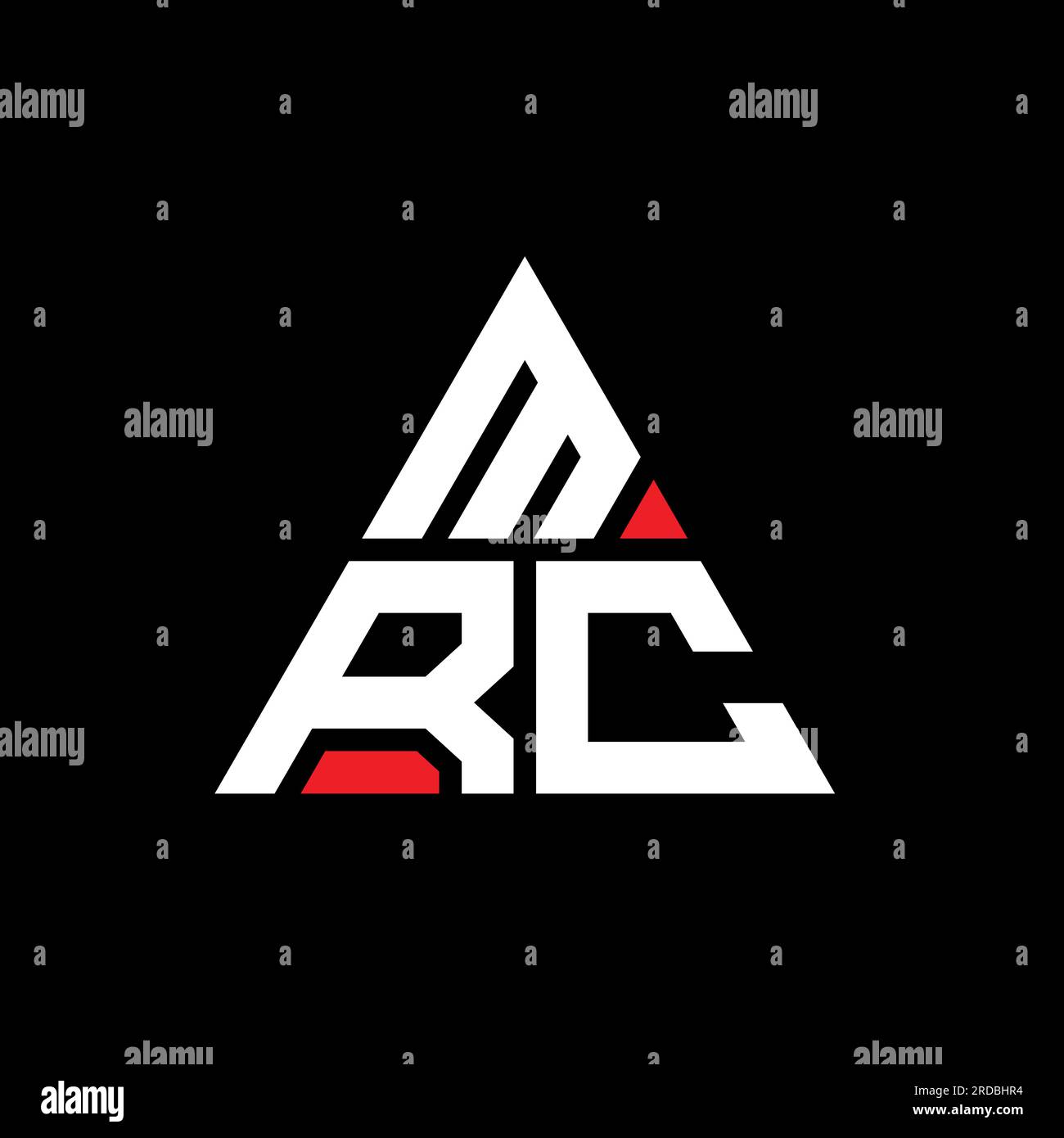 MRC triangle letter logo design with triangle shape. MRC triangle logo design monogram. MRC ...