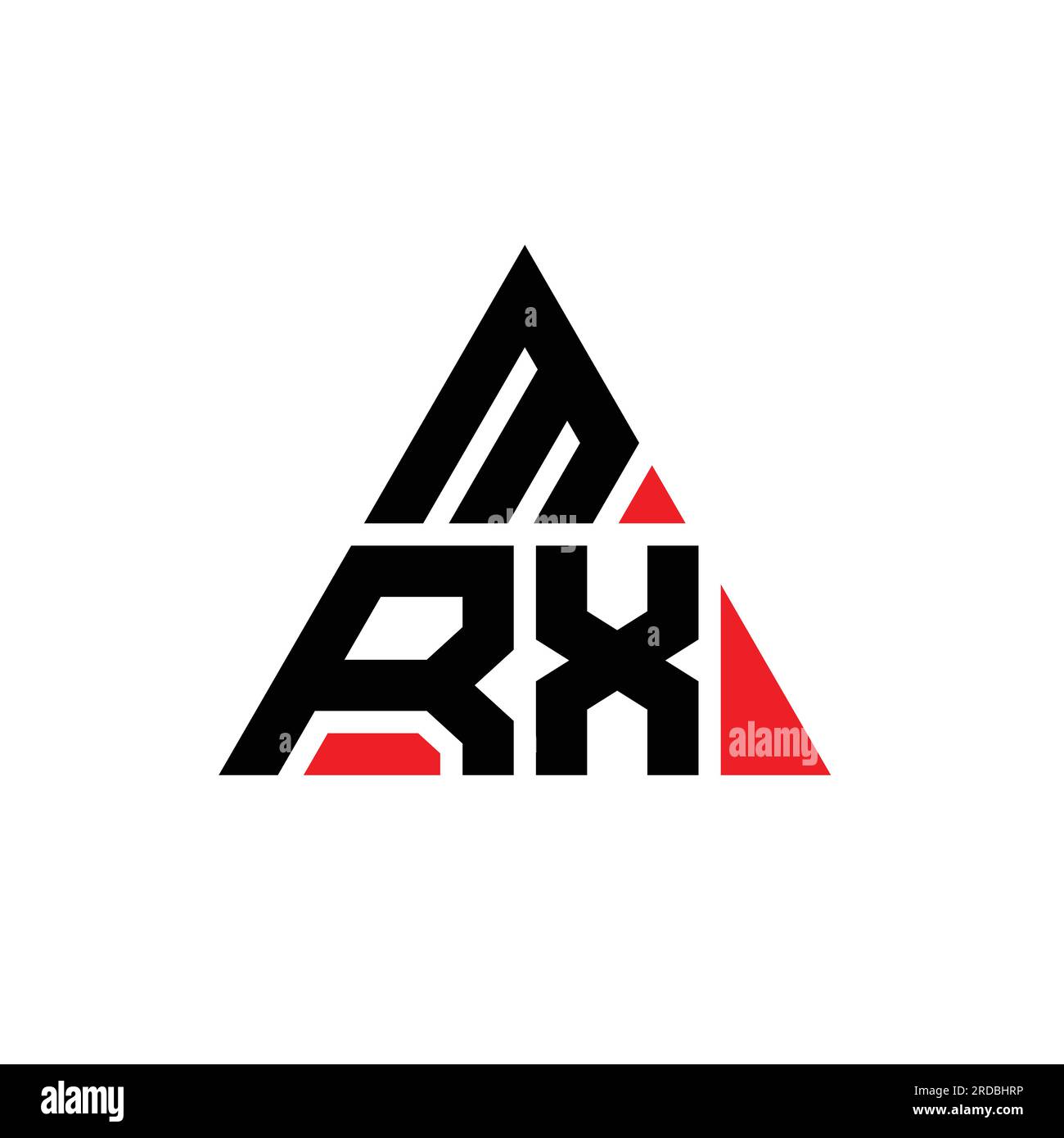 MRX triangle letter logo design with triangle shape. MRX triangle logo ...