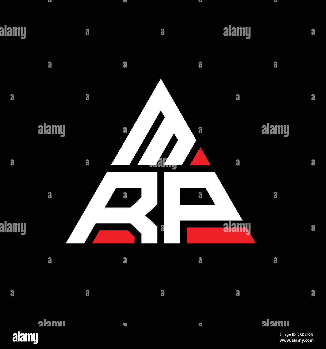MRP triangle letter logo design with triangle shape. MRP triangle logo ...