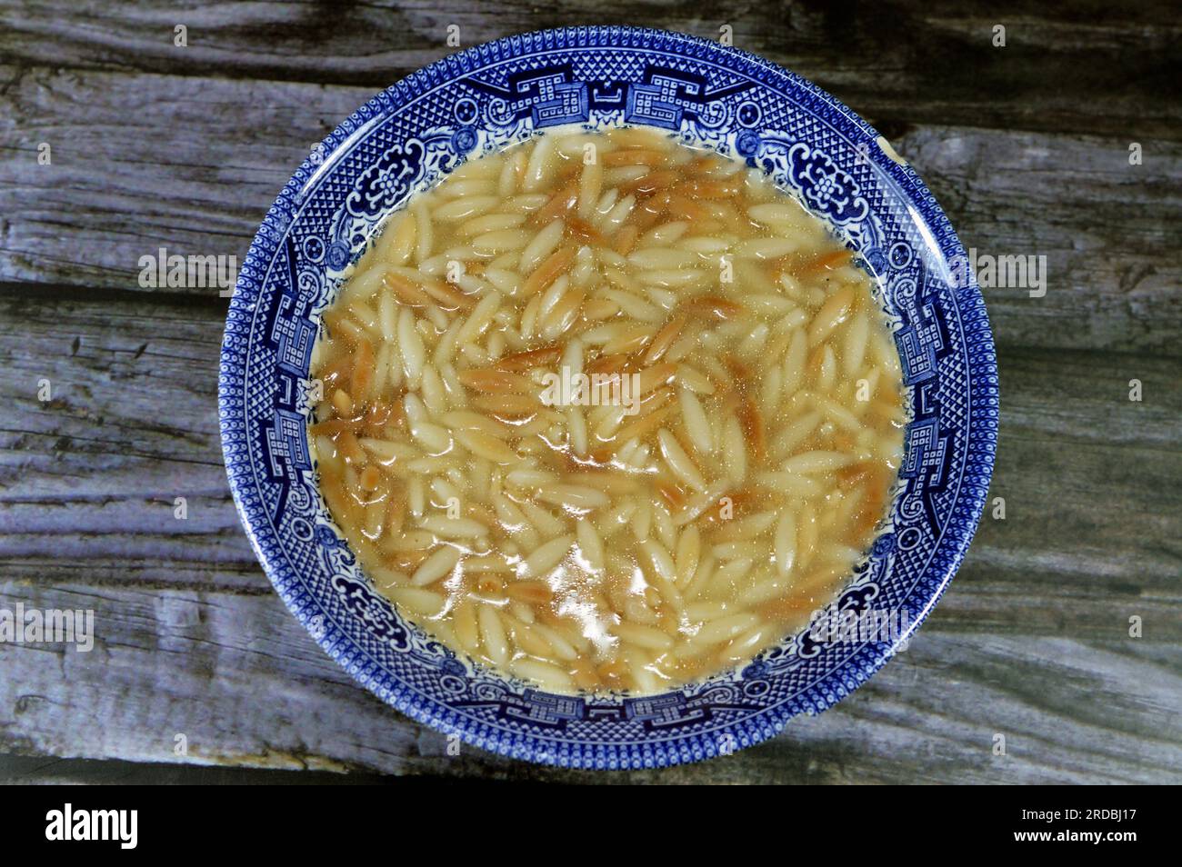 Middle Eastern Orzo Pasta Egyptian soup also known as Shorbet Lesan El ...