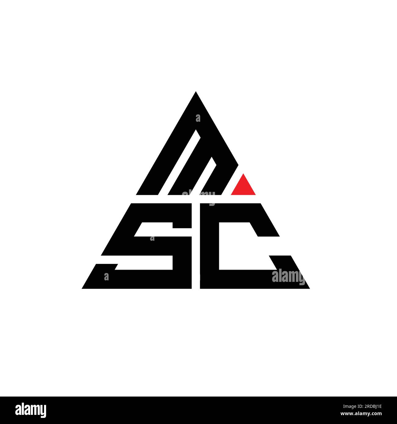 MSC triangle letter logo design with triangle shape. MSC triangle logo ...