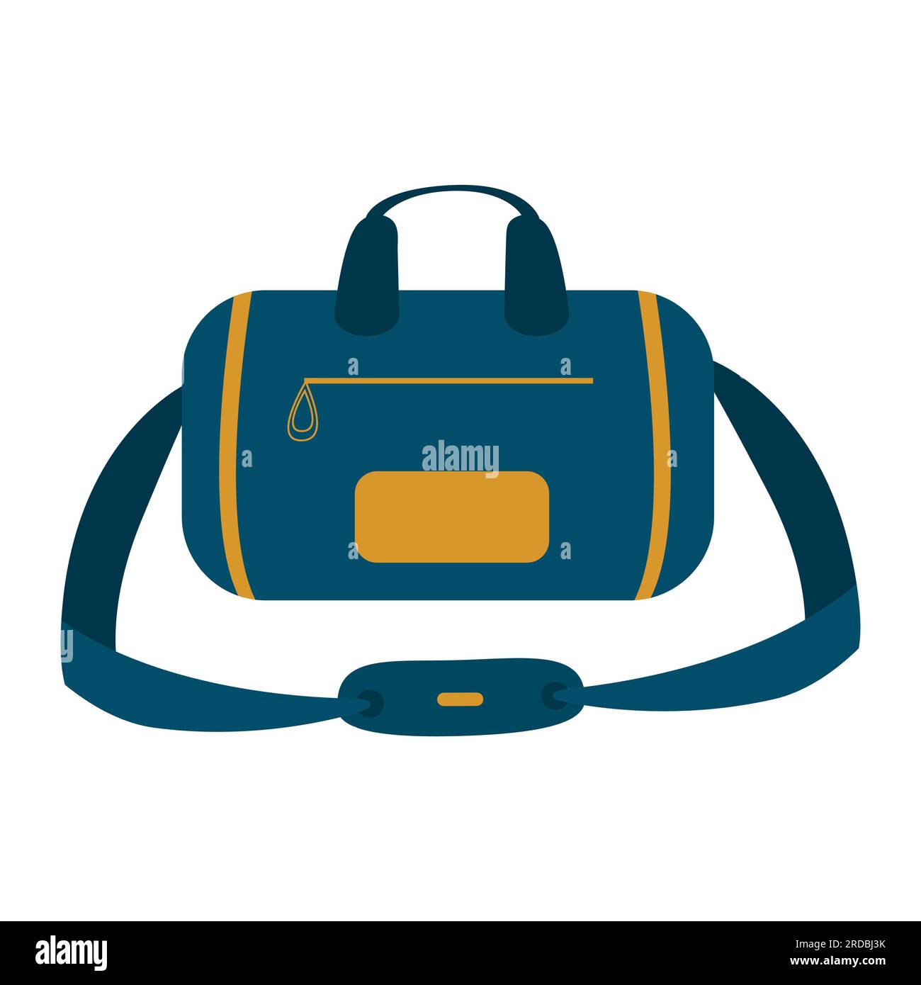 Vector illustration of a sports bag in cartoon style Stock Vector Image ...
