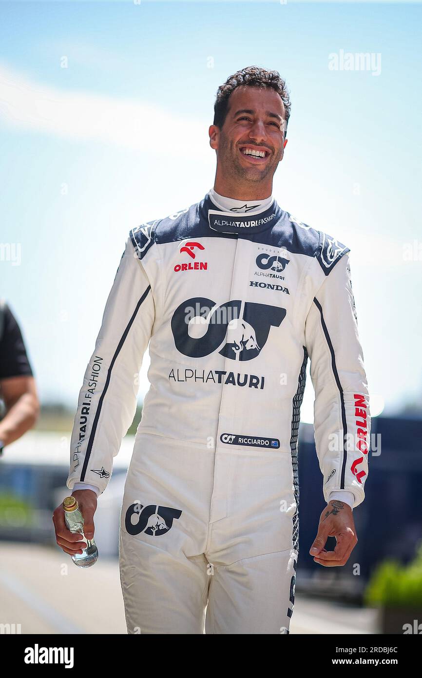 #03 Daniel Ricciardo, (AUS) Alpha Tauri, Honda during the Hungarian GP ...