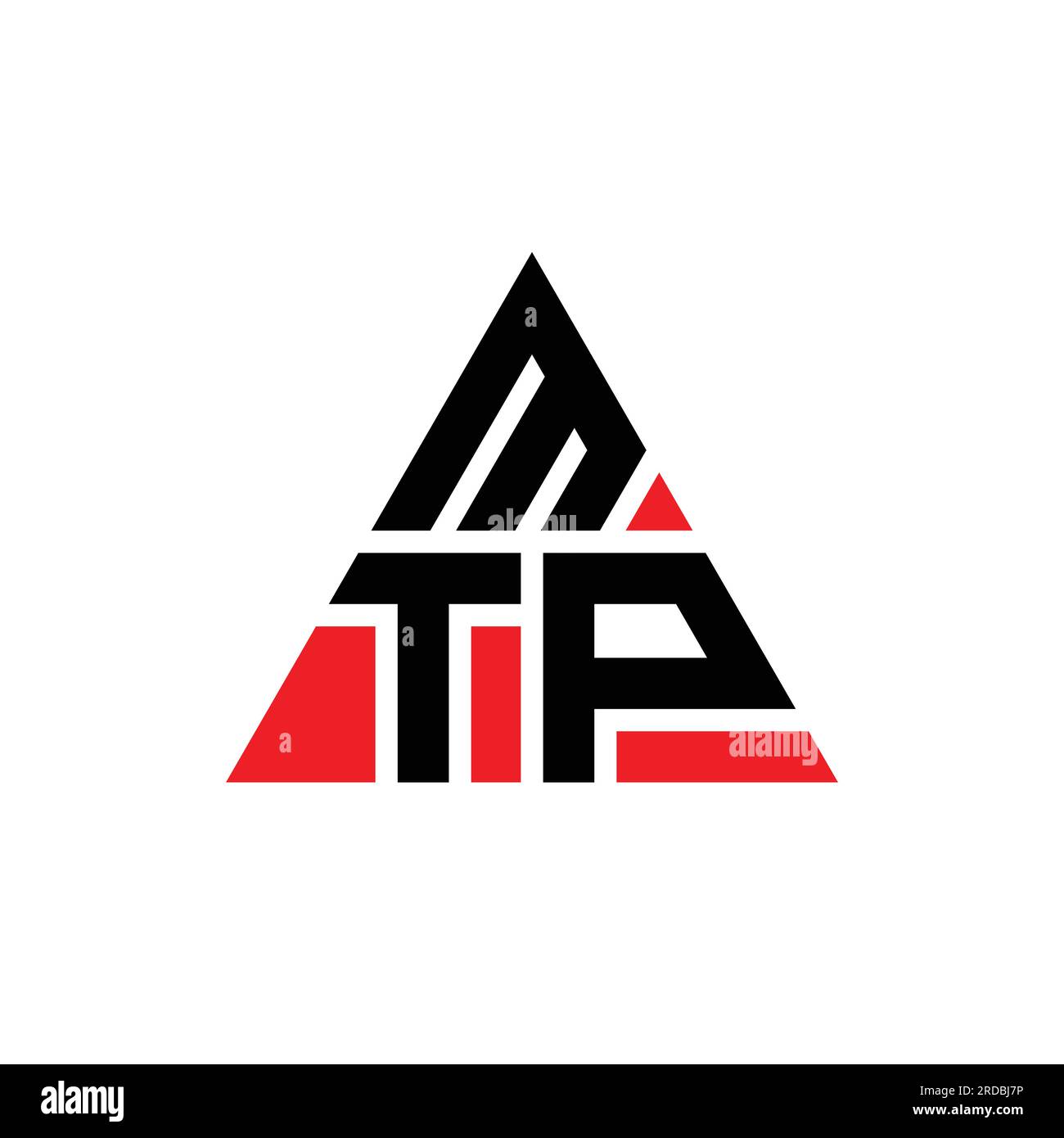 MTP triangle letter logo design with triangle shape. MTP triangle logo ...