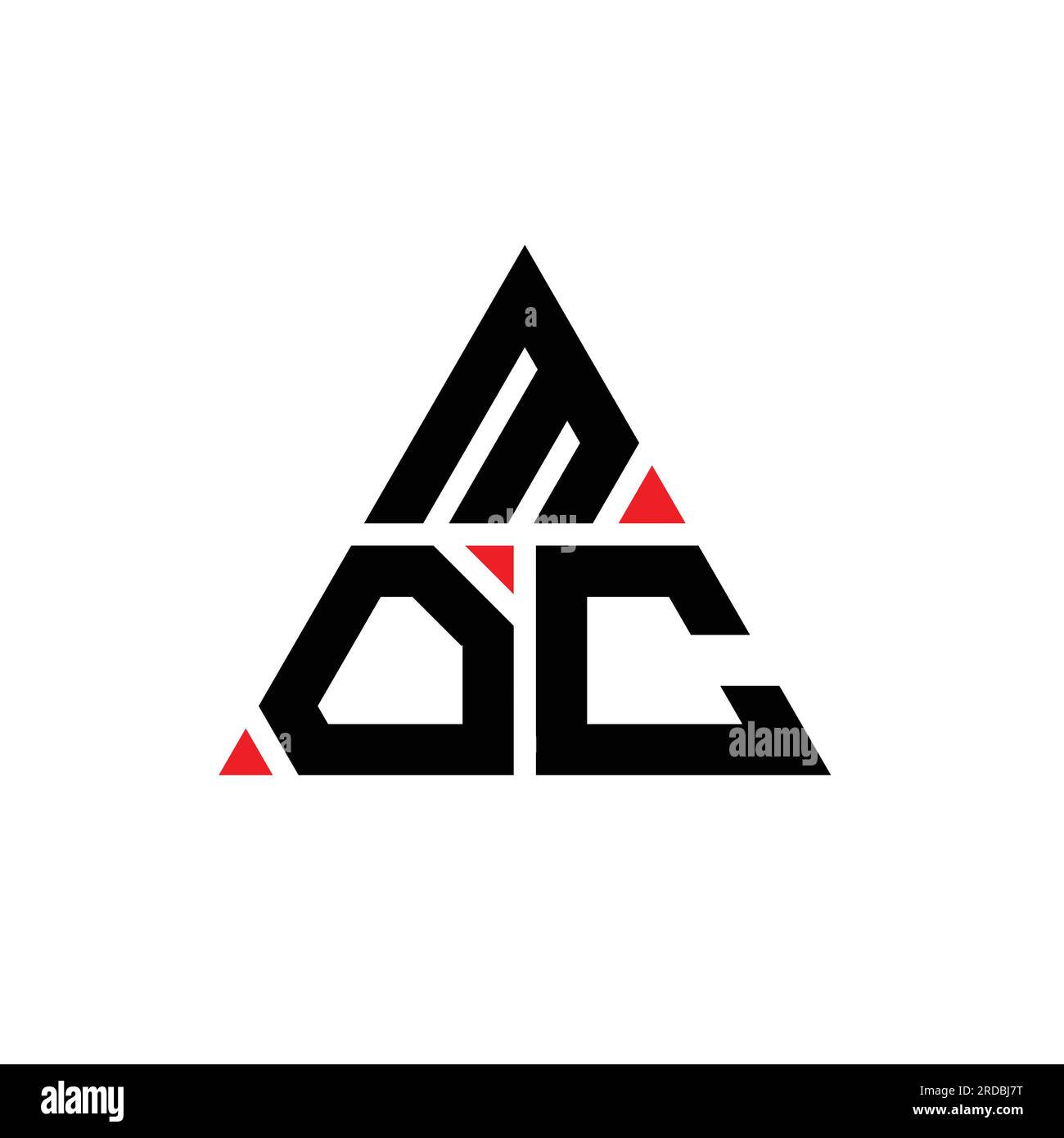 Moc Triangle Letter Logo Design With Triangle Shape Moc Triangle Logo Design Monogram Moc
