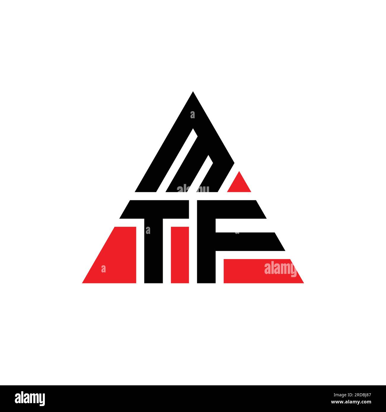 MTF triangle letter logo design with triangle shape. MTF triangle logo ...