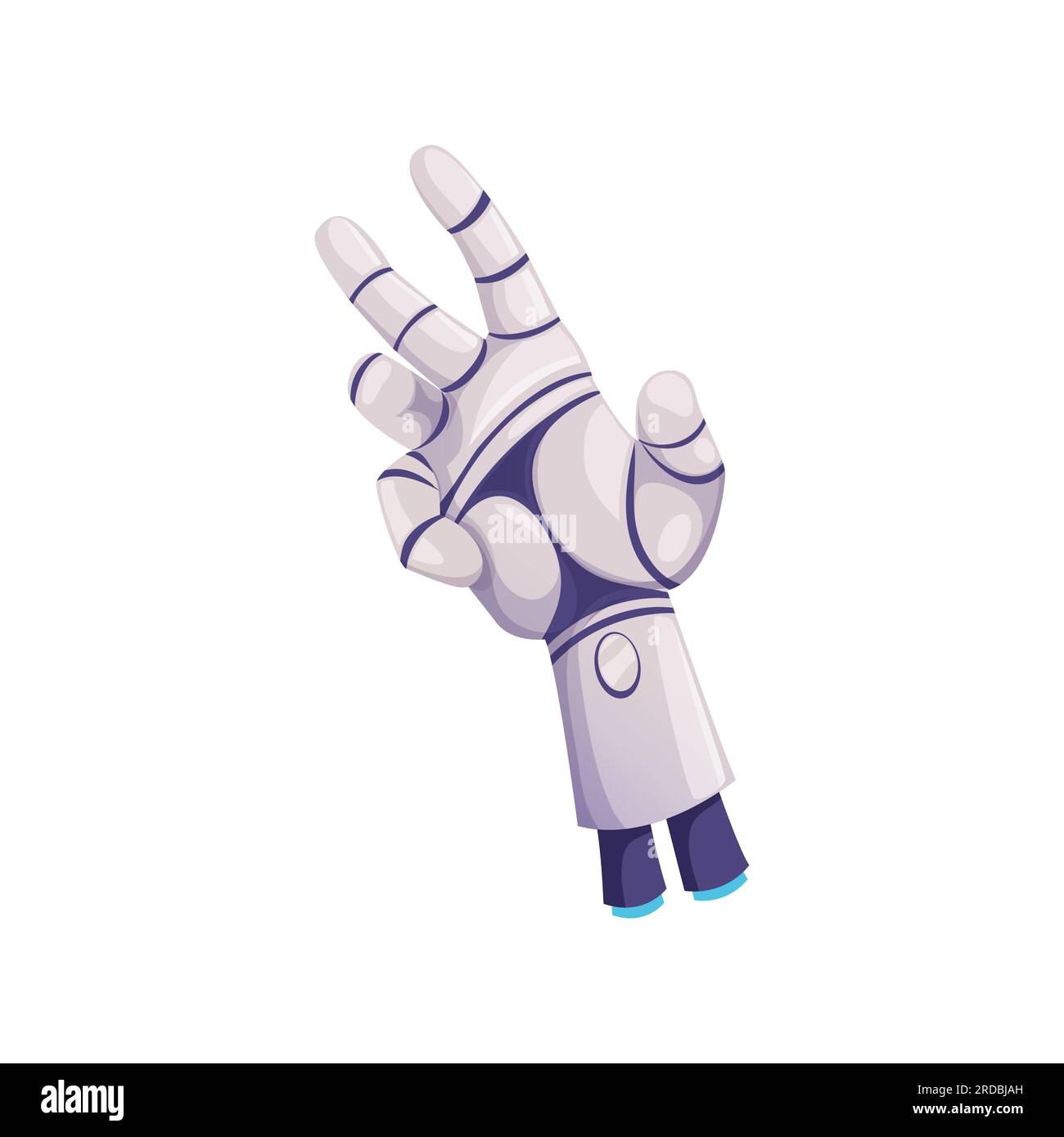 Robotic artificial hand with metal fingers, innovation medicine ...