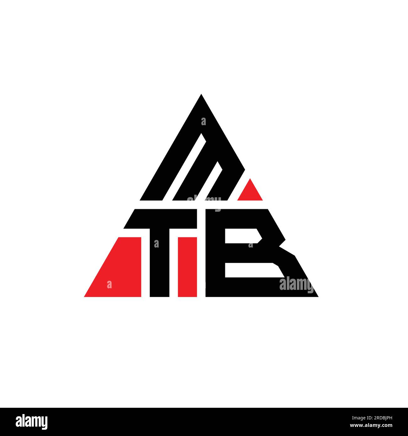 MTB triangle letter logo design with triangle shape. MTB triangle logo ...