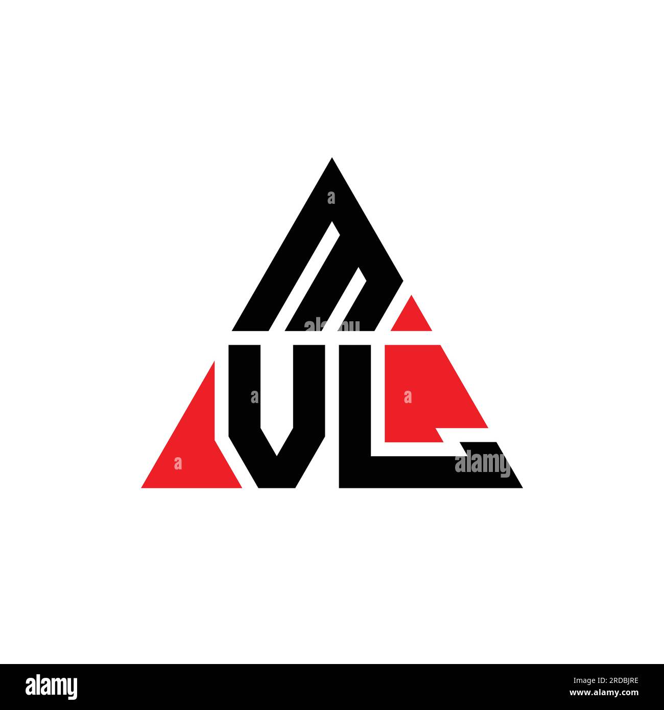 MVL triangle letter logo design with triangle shape. MVL triangle logo ...