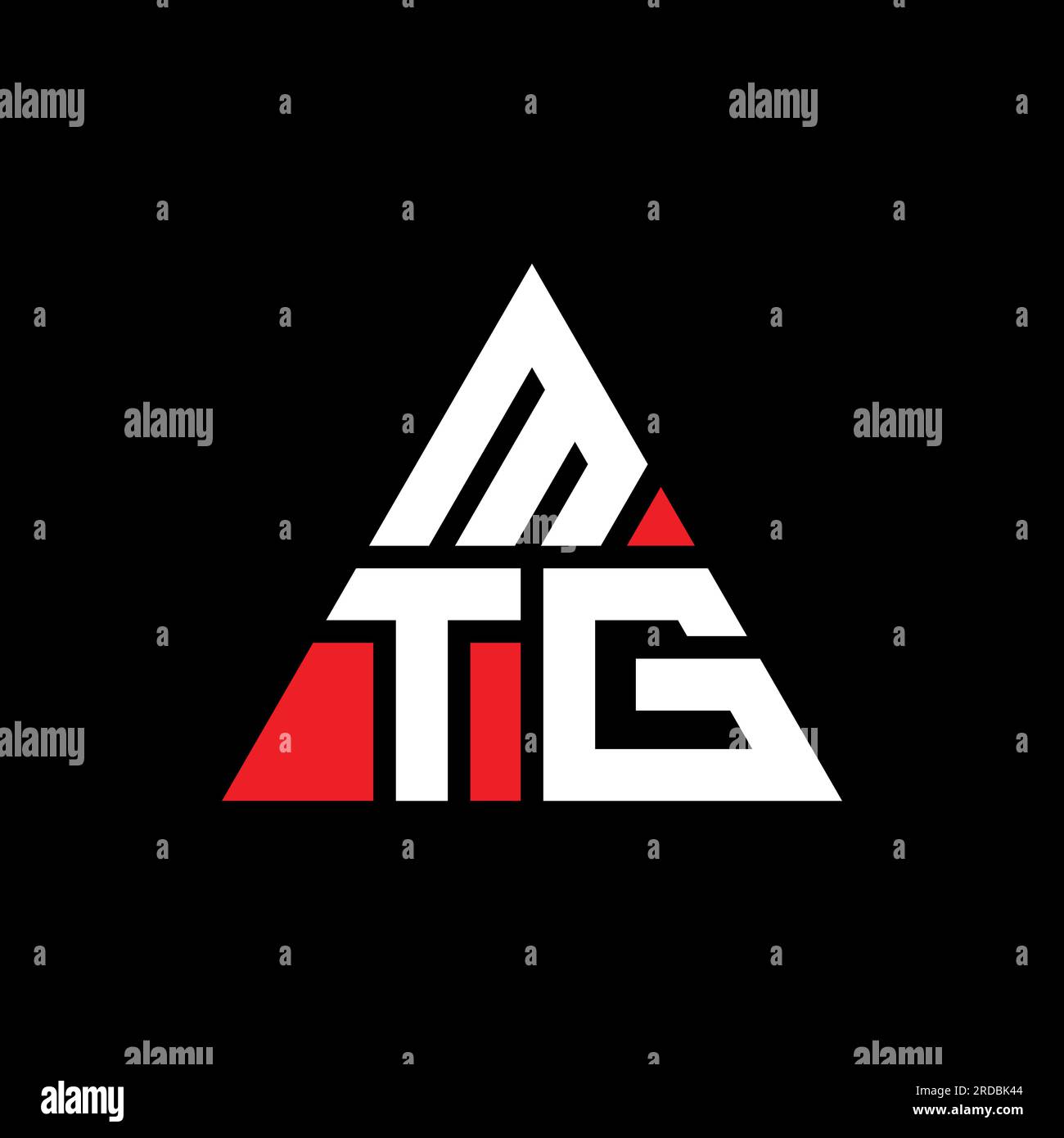 MTG triangle letter logo design with triangle shape. MTG triangle logo ...