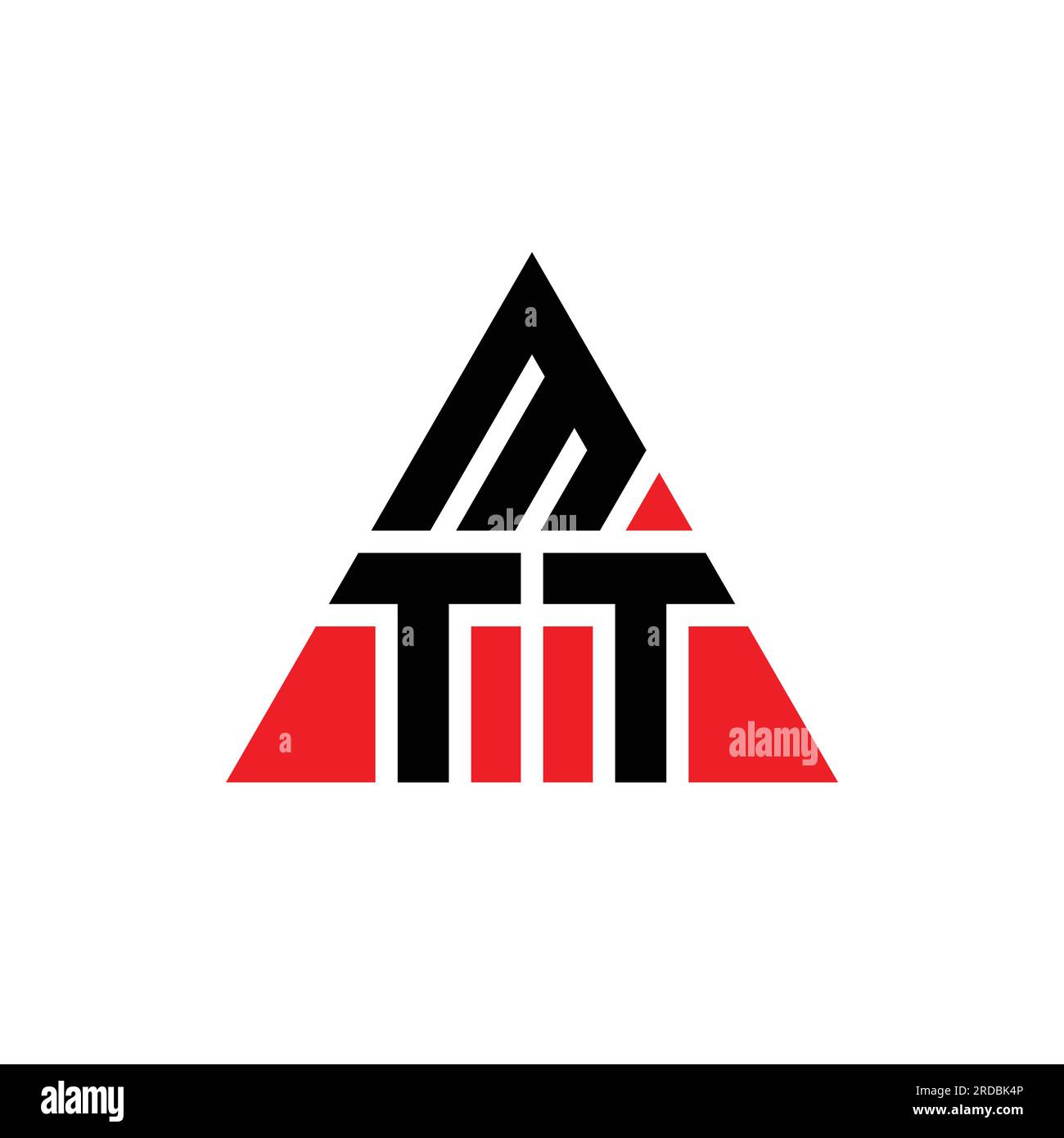 MTT triangle letter logo design with triangle shape. MTT triangle logo ...