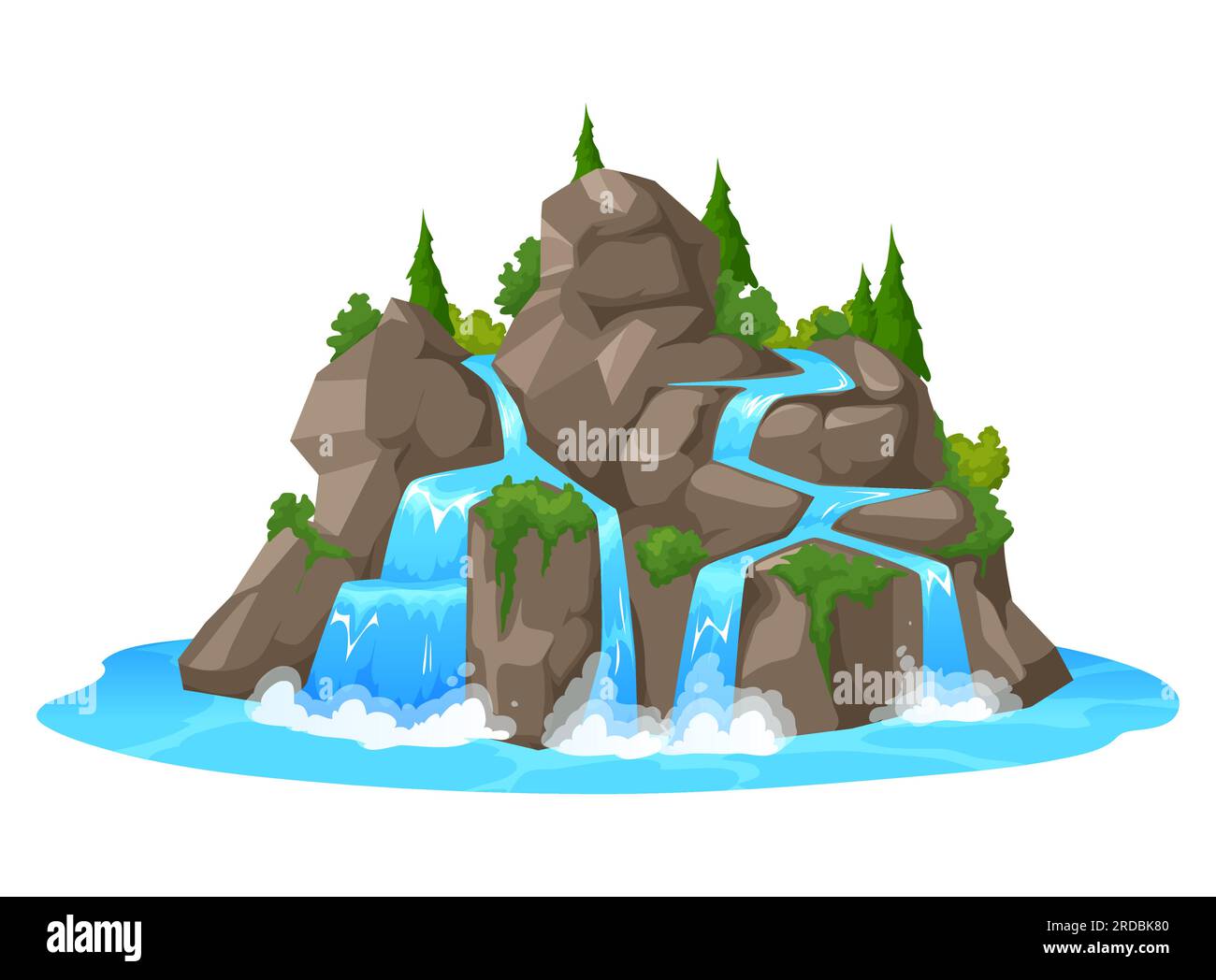 River flows Stock Vector Images - Alamy