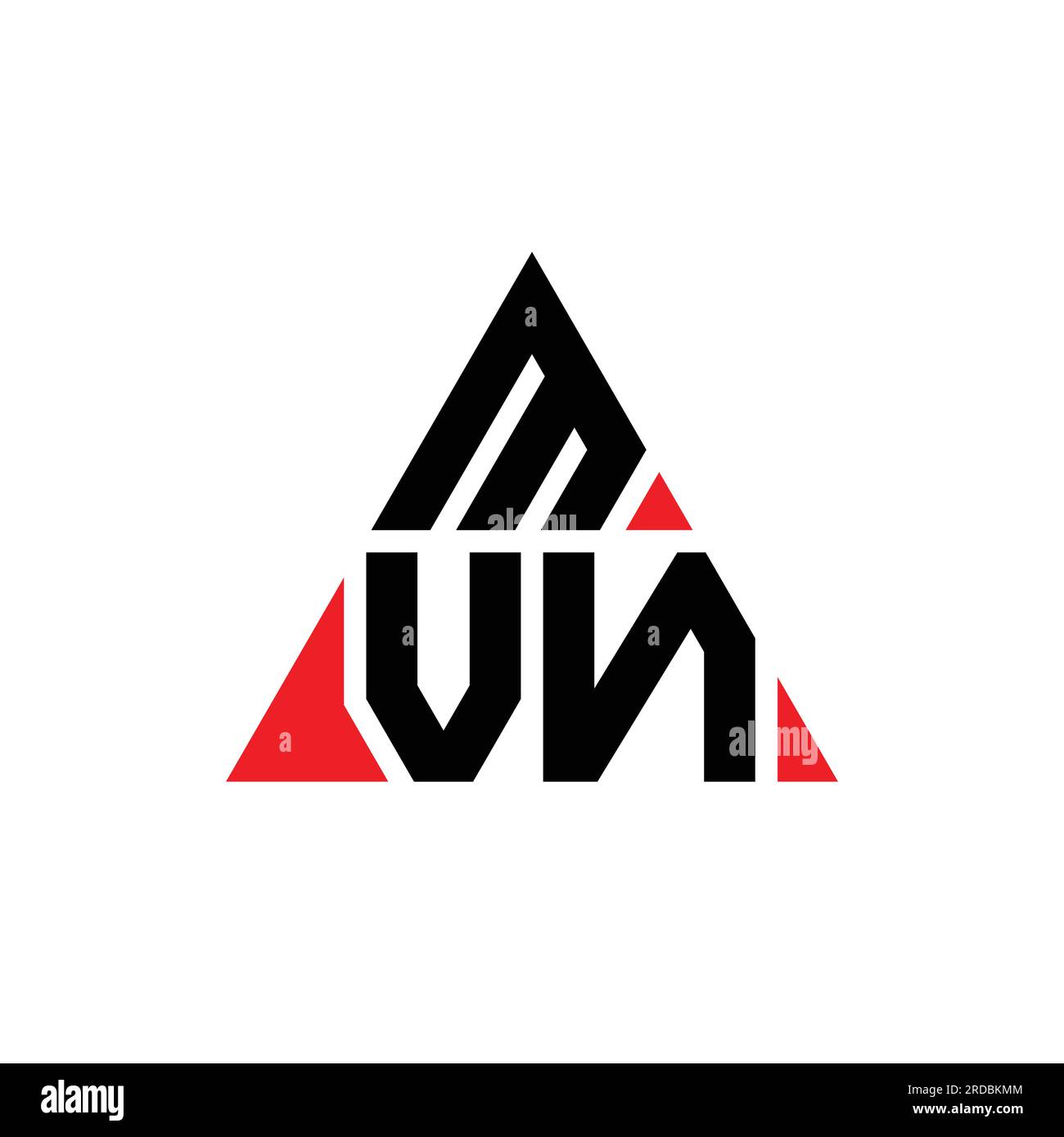 MVN triangle letter logo design with triangle shape. MVN triangle logo design monogram. MVN ...
