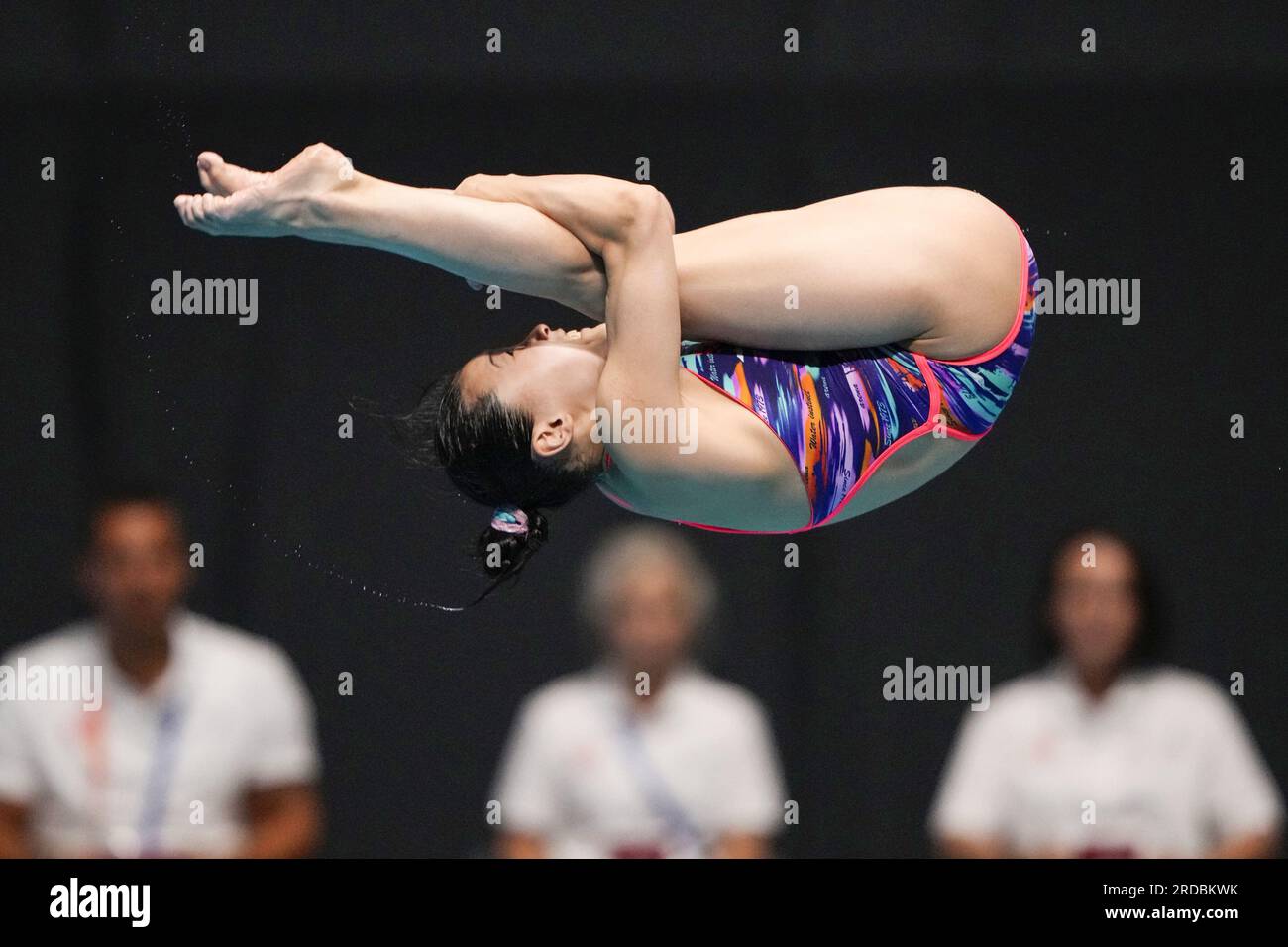 Fukuoka, Japan, July 20, 2023. Japan's Sayaka Mikami performs in the ...