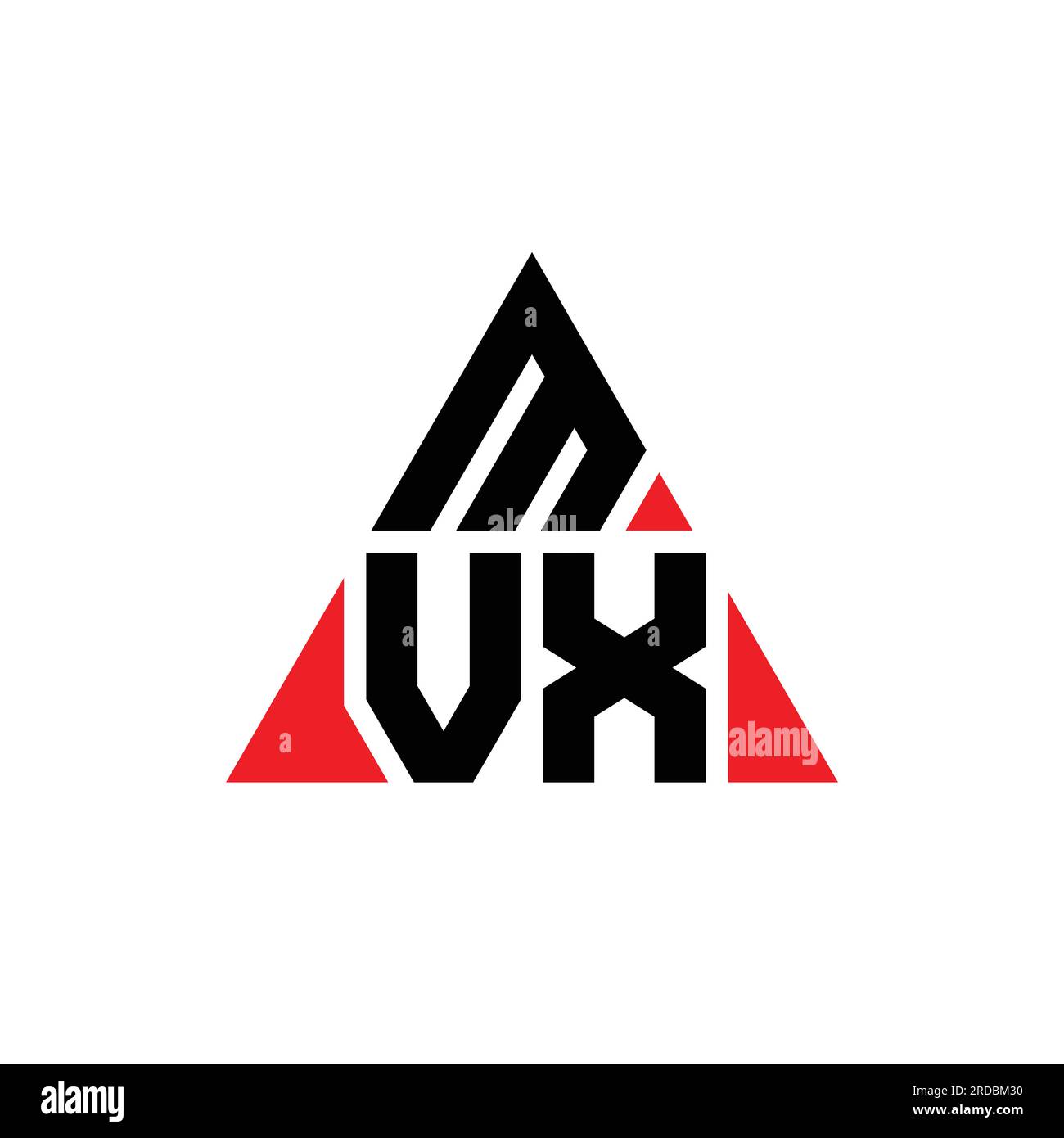 MVX triangle letter logo design with triangle shape. MVX triangle logo ...