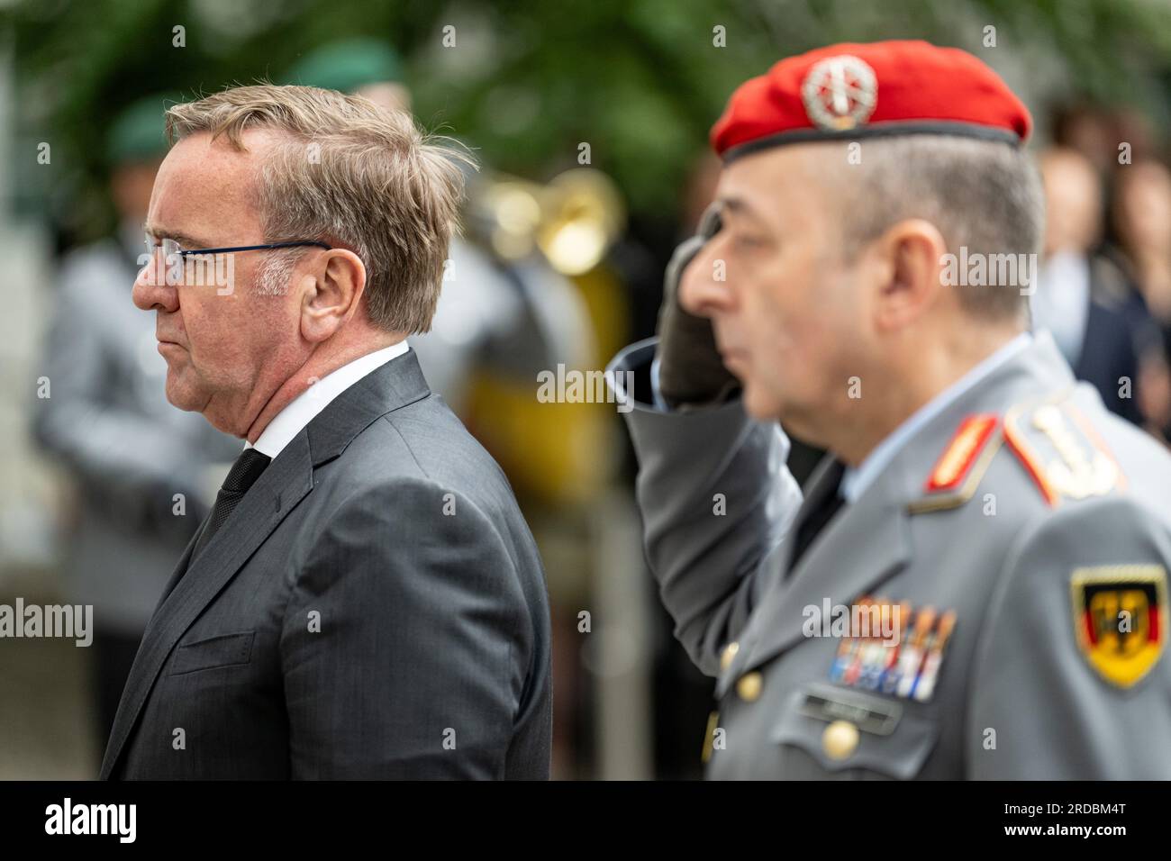 Berlin, Germany. 20th July, 2023. Boris Pistorius (SPD, l), Federal ...