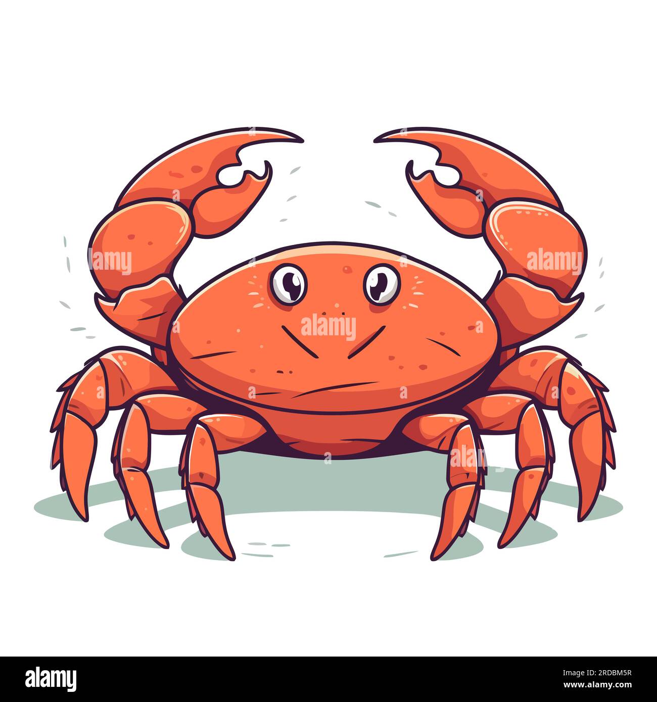 Crab logo design. Abstract drawing crab. Cute crab isolated. Vector ...