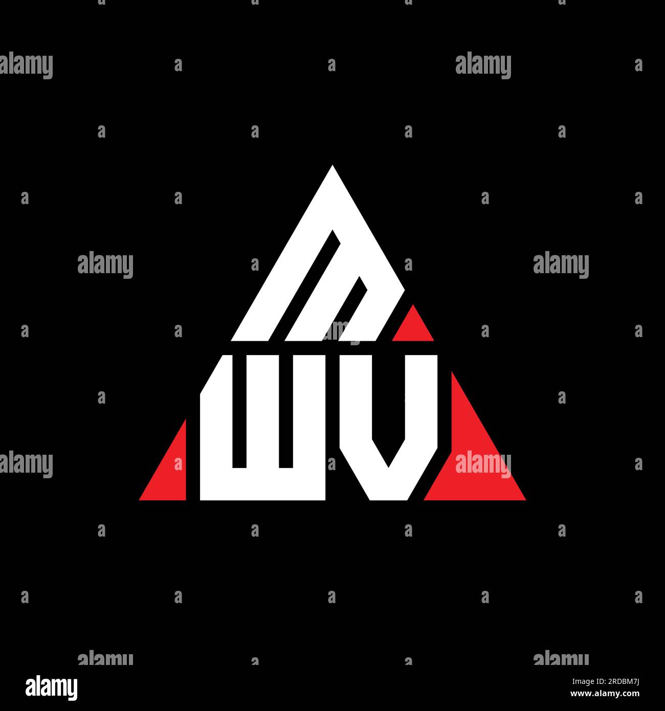 MWV triangle letter logo design with triangle shape. MWV triangle logo ...