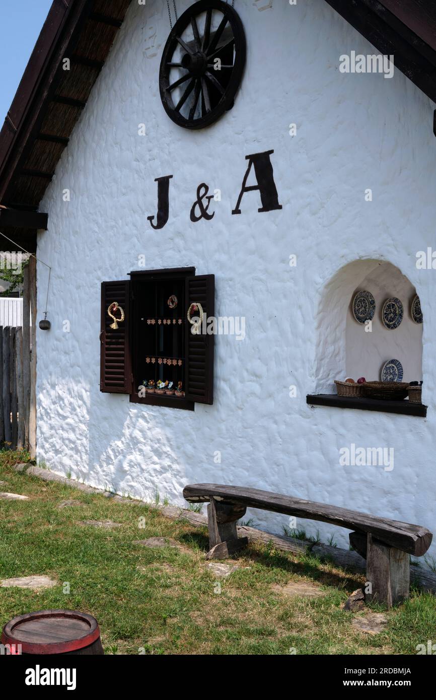 Pretty traditional thatched roof houses Stock Photo - Alamy