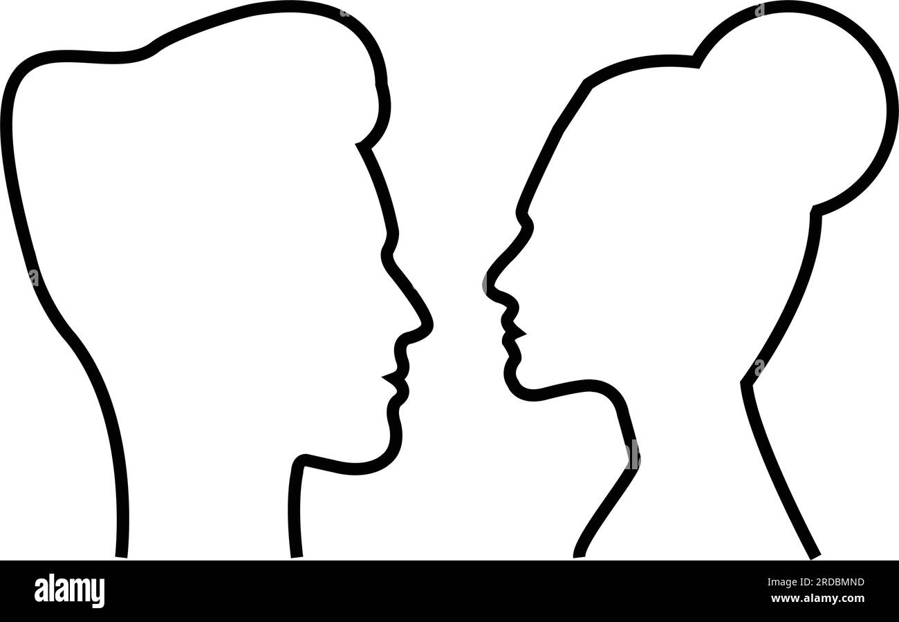 Girl Profile Silhouette Outline