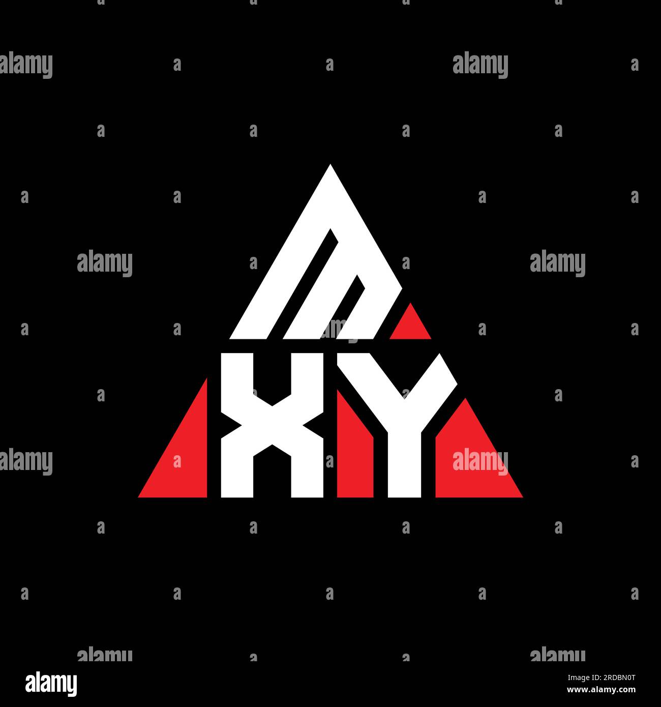 MXY triangle letter logo design with triangle shape. MXY triangle logo ...