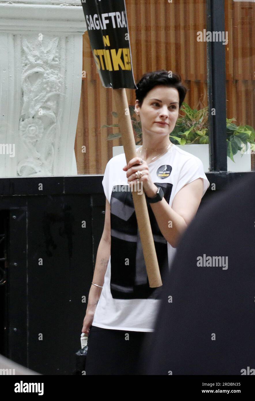 New York, NY, USA. 19th July, 2023. Jaimie Alexander seen at the SAG ...