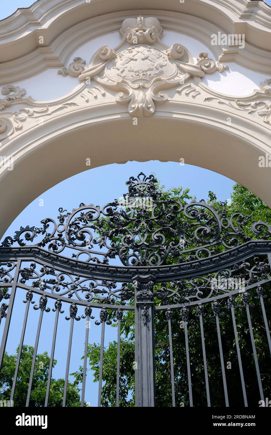 Exterior of a Baroque Festetics Palace in Kszethely,Hungary Stock Photo ...
