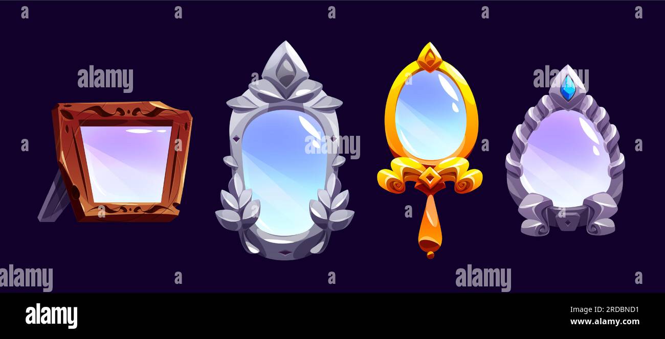 Engraved mirror glass Stock Vector Images - Alamy