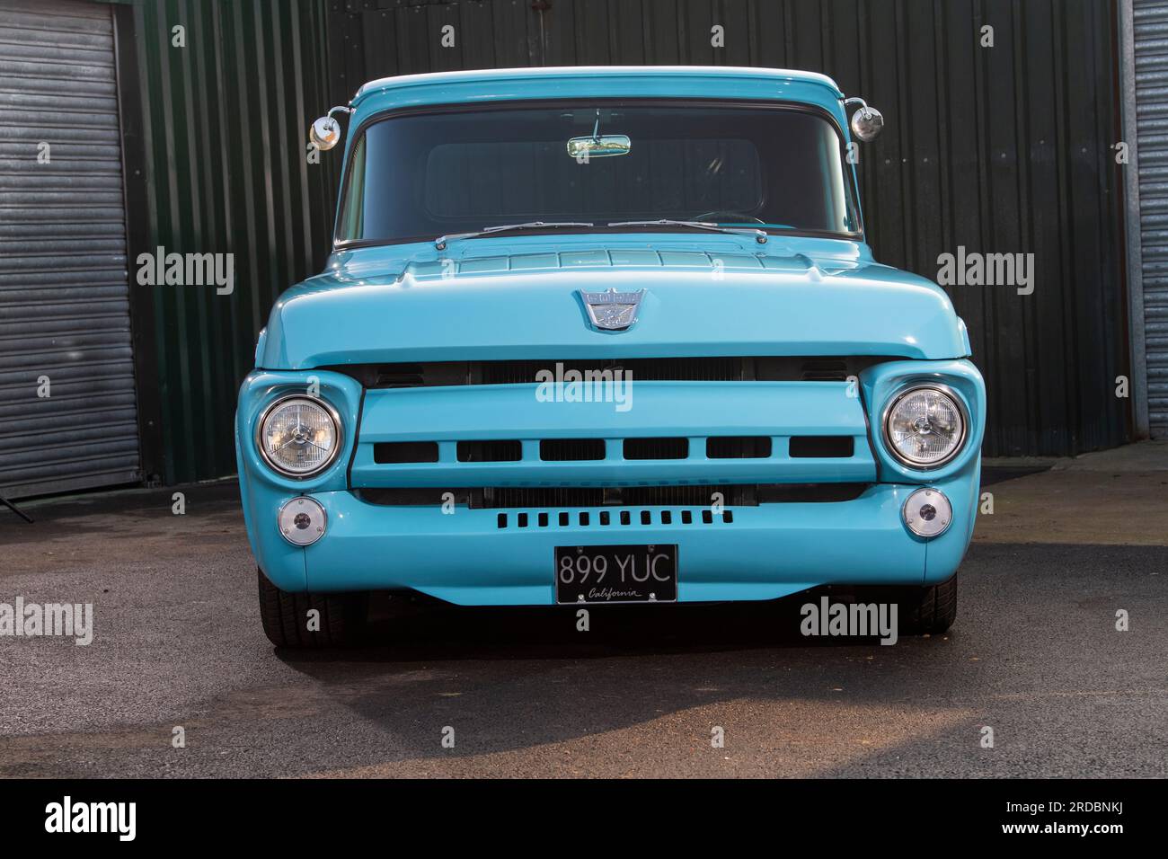 lowered Ford F100 classic American pick up truck Stock Photo - Alamy