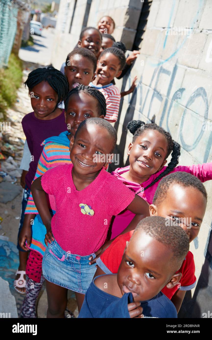 The faces of our future. Cropped portrait of a group of kids at a ...