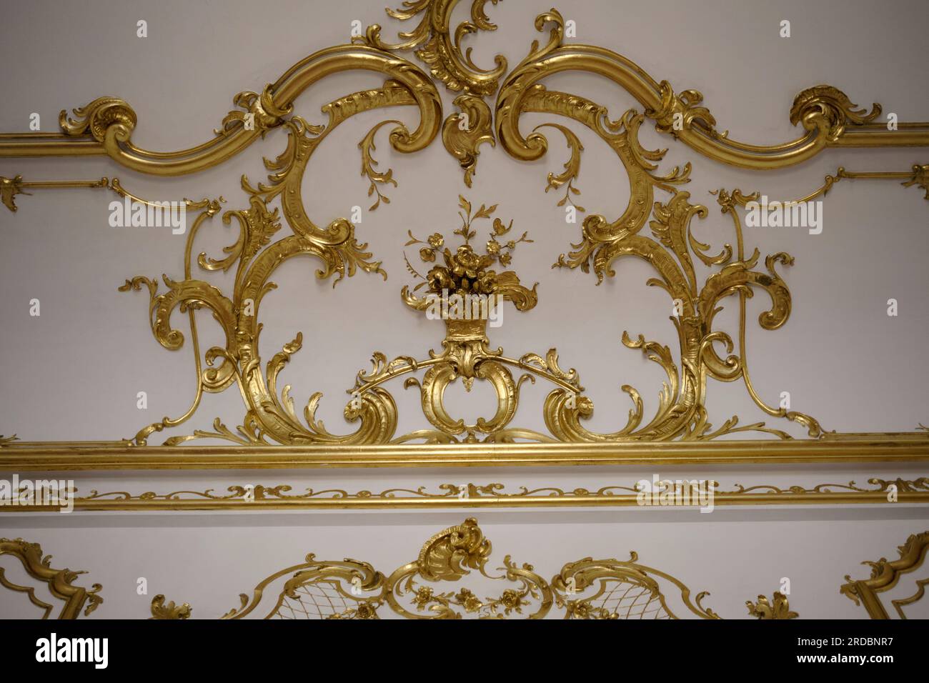The beautiful interior of Festetics Palace Keszethely , Hungary Stock ...