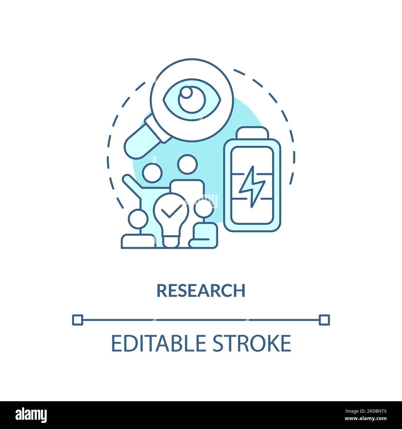 2D customizable research concept icon Stock Vector Image & Art - Alamy