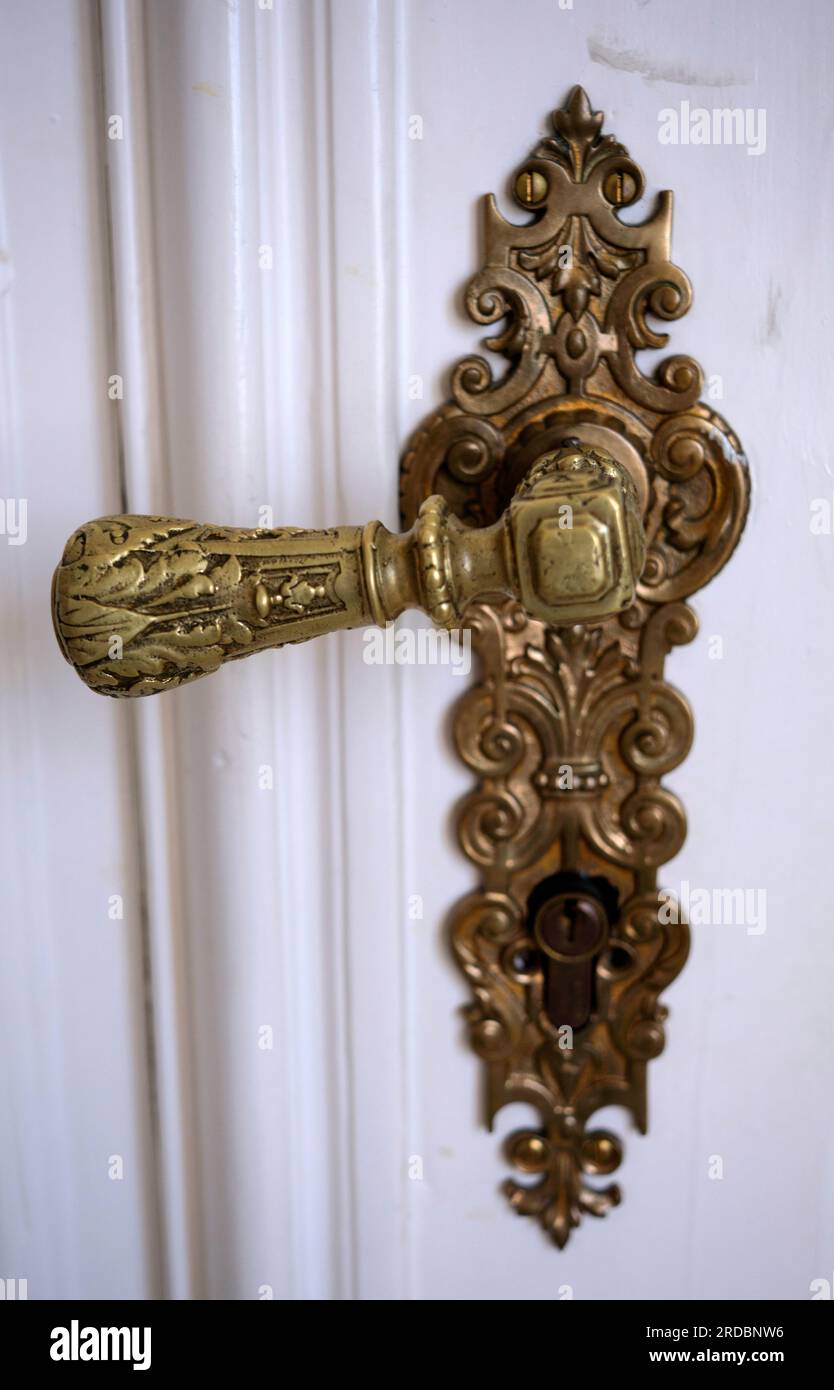 The beautiful interior of Festetics Palace Keszethely , Hungary Stock ...