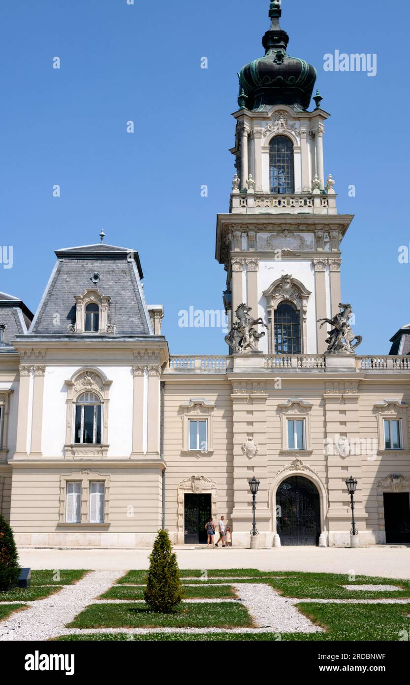 Exterior of a Baroque Festetics Palace in Kszethely,Hungary Stock Photo ...