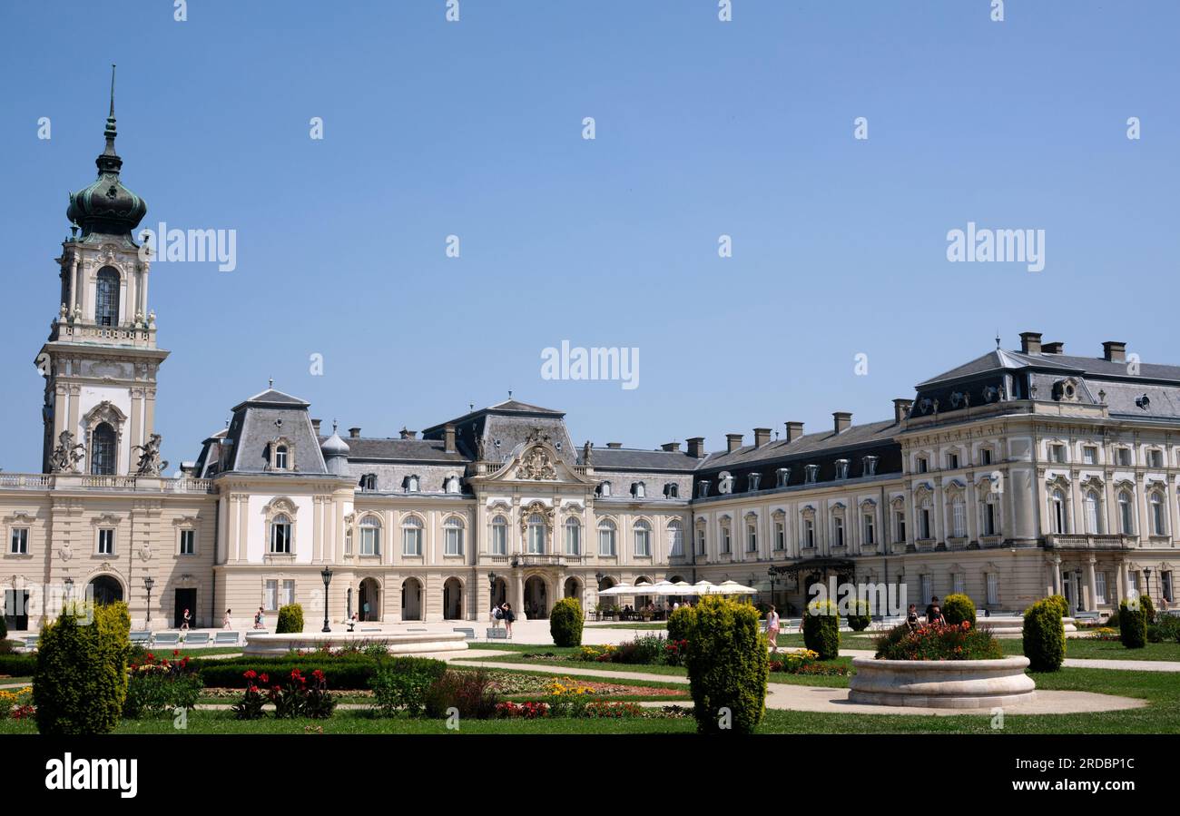 Exterior of a Baroque Festetics Palace in Kszethely,Hungary Stock Photo ...
