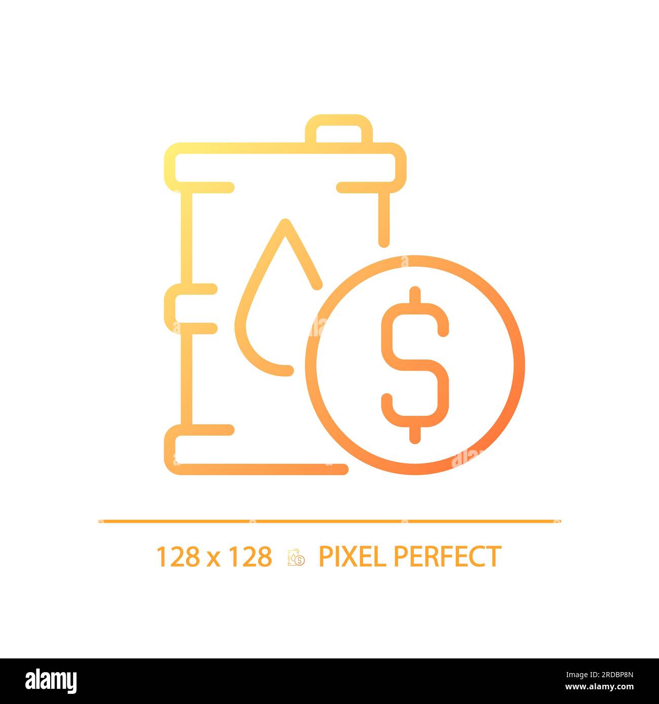 Oil price gradient linear vector icon Stock Vector Image & Art - Alamy
