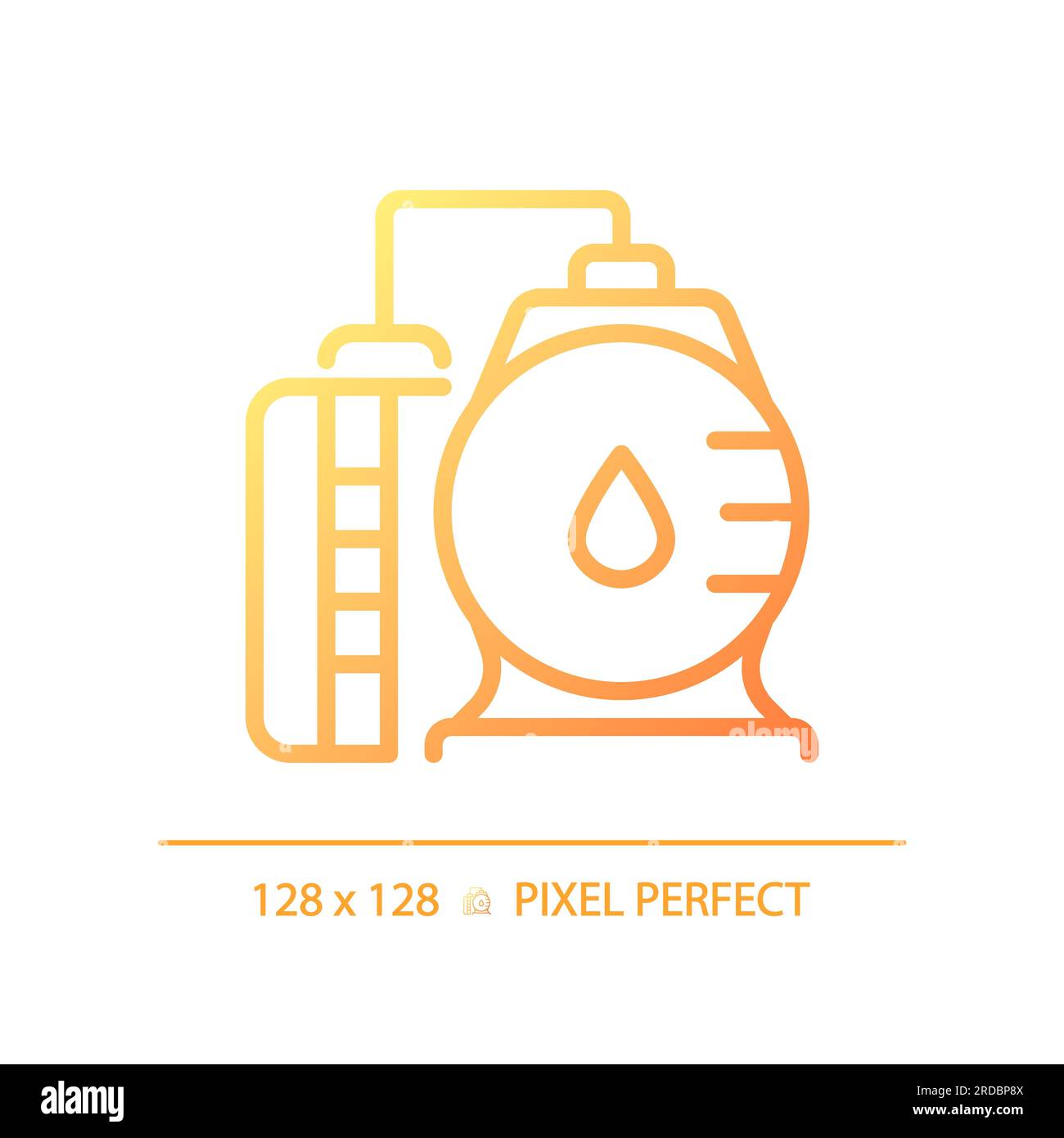 Oil refinery gradient linear vector icon Stock Vector Image & Art - Alamy