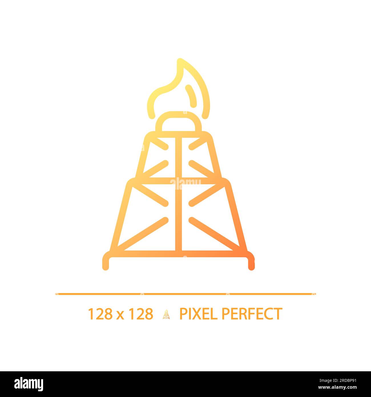 Drilling rig gradient linear vector icon Stock Vector Image & Art - Alamy
