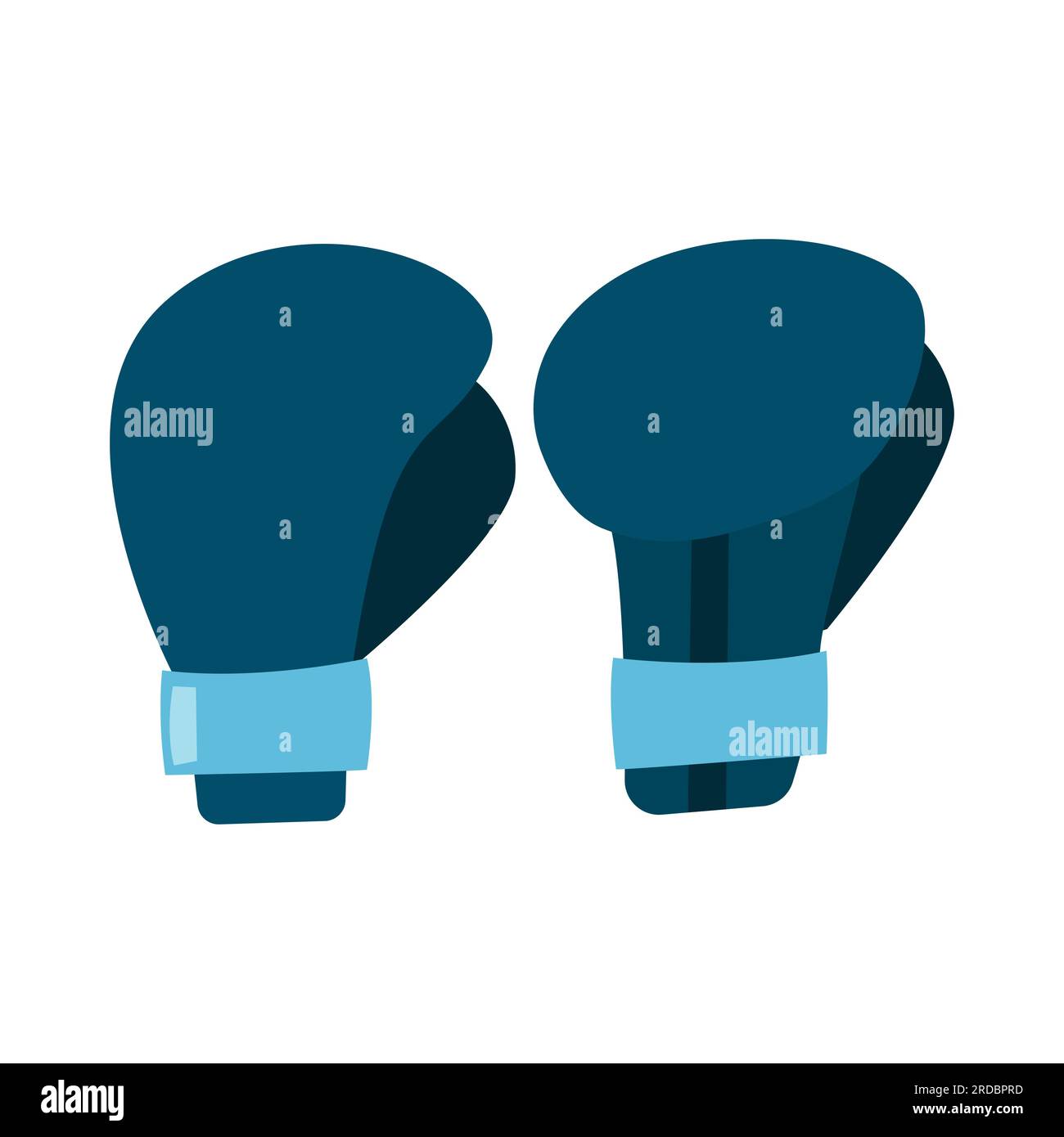 Vector illustration of sports boxing gloves. Boxing gloves in cartoon ...