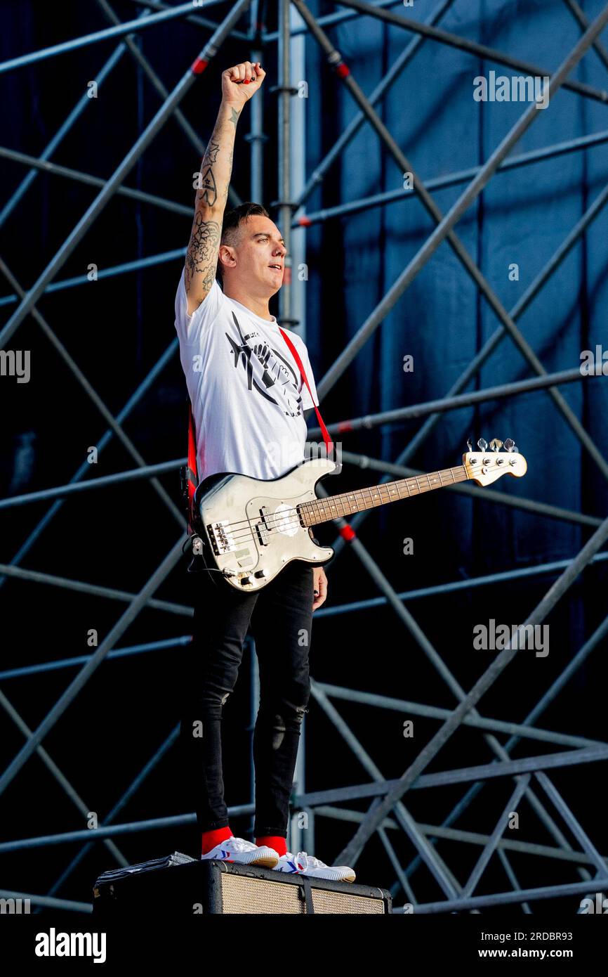 Italy 02 June 2023 Anti-Flag live at Slam Dunk Italy Festival Bellaria ...